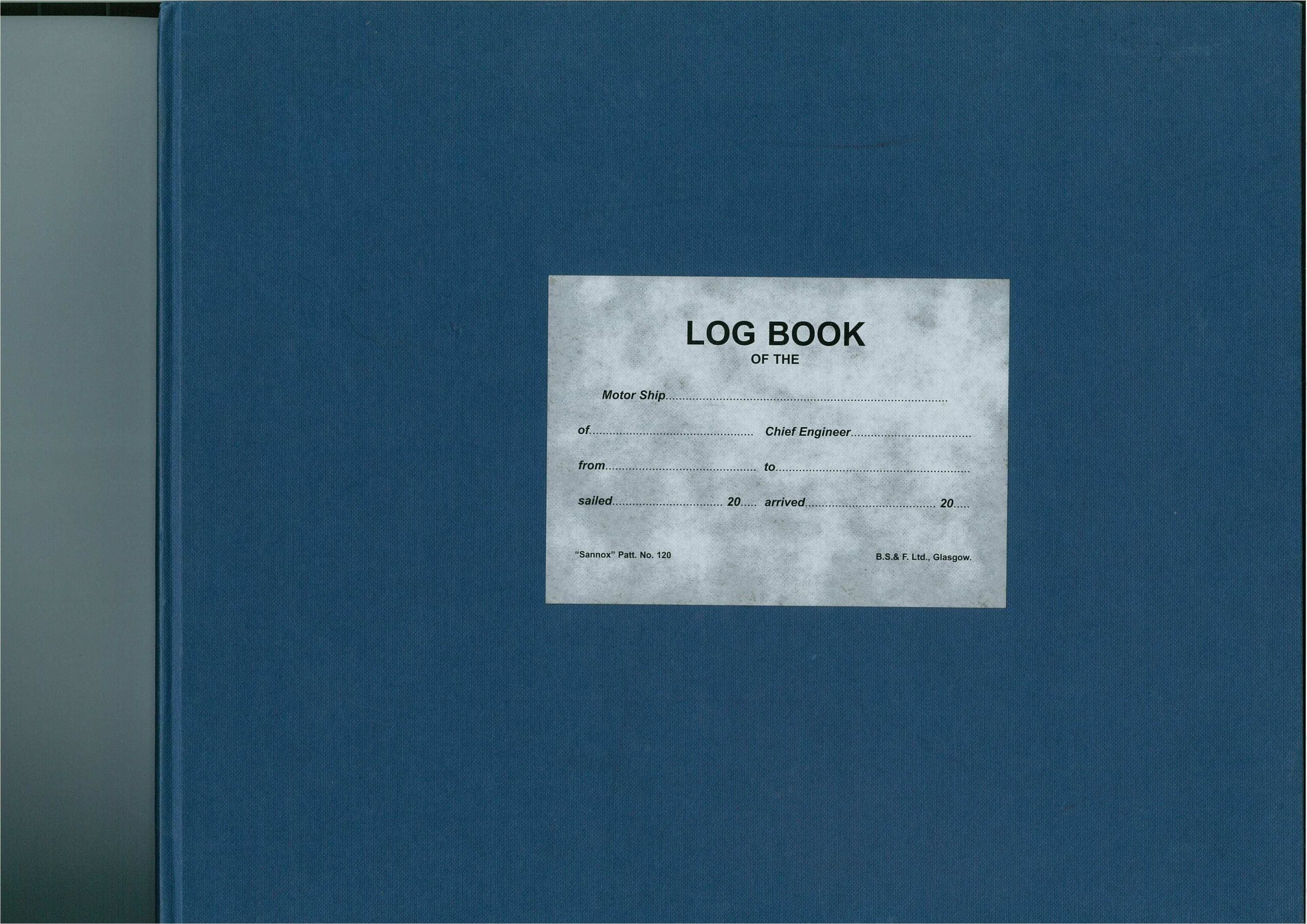 Engineer's Log Book英文 (3個月)-藍皮 | 弘運海技有限公司