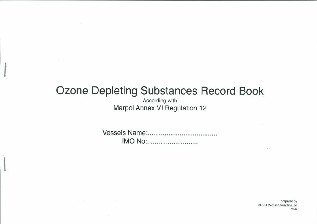 Ozone Depleting Substances Record Book | 弘運海技有限公司